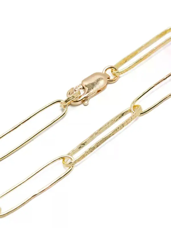 WOUTERS & HENDRIX 18k Yellow Hammered-link Necklace