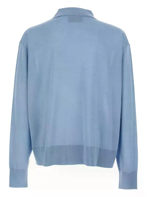 AMI Paris De Coeur Wool Polo Shirt