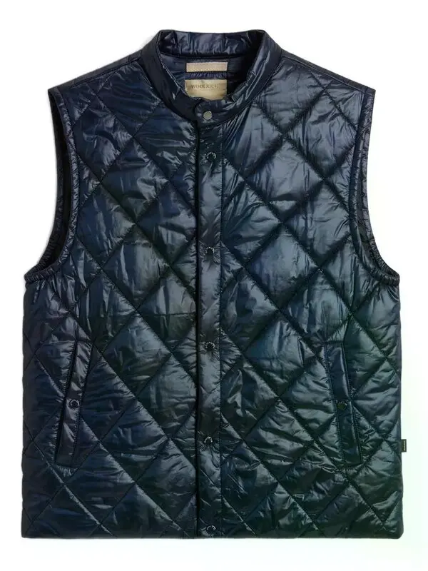 Woolrich Diamond-quilted Vest - Blue