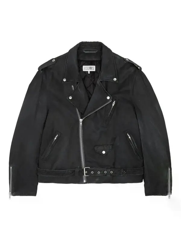 MAISON MARGIELA Asymmetrical-zip Biker Jacket