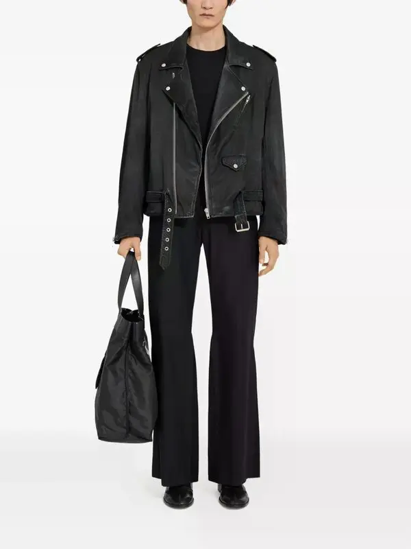 MAISON MARGIELA Asymmetrical-zip Biker Jacket