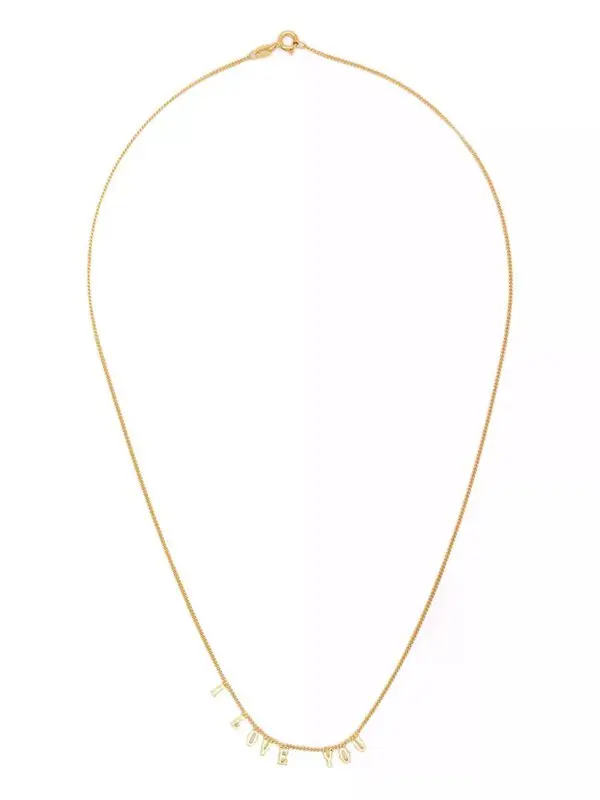 WOUTERS & HENDRIX 18k I Love You Necklace - Gold