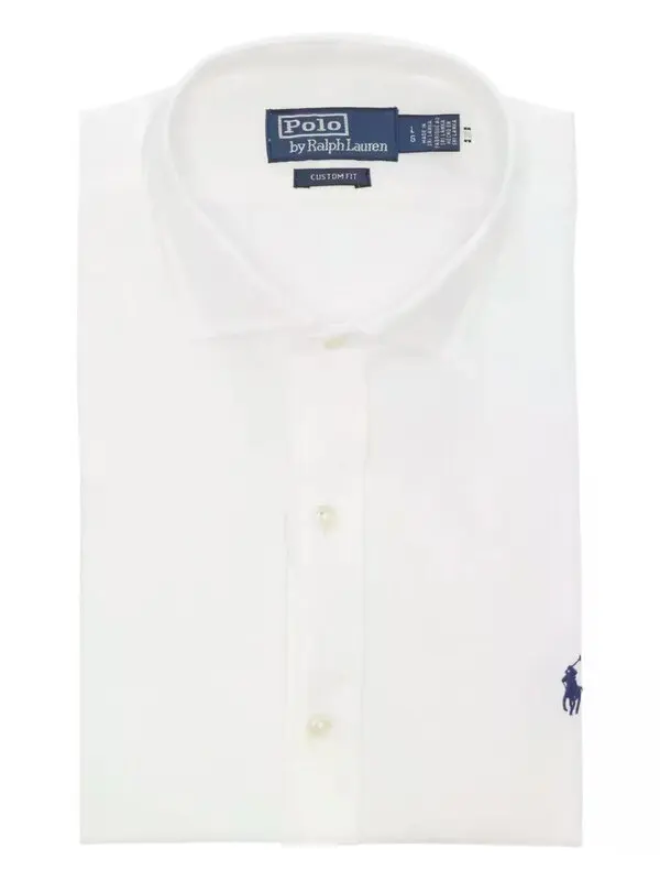 Polo Ralph Lauren Embroidered-logo Cotton Shirt - White