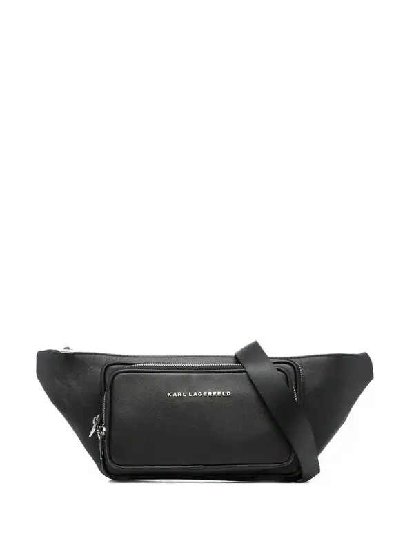 Karl Lagerfeld Leather Zip-fastening Belt Bag - Black