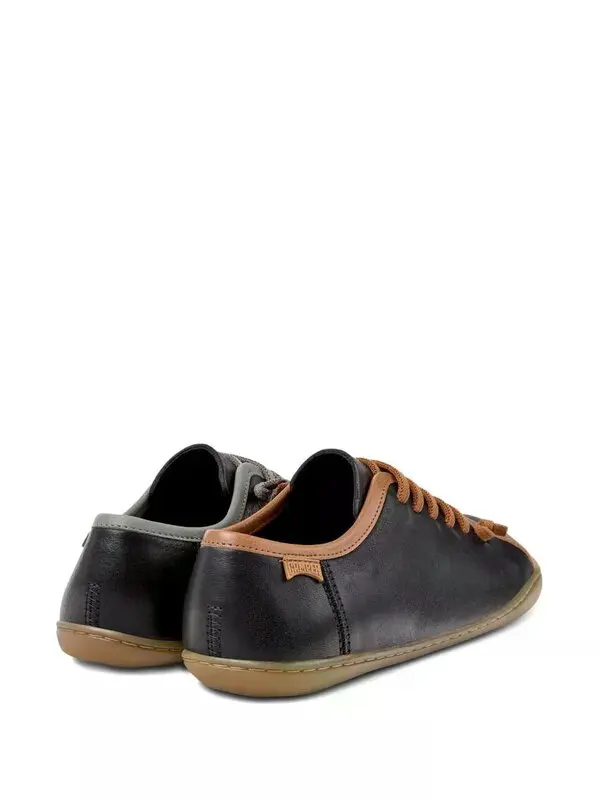 Camper Leather Lace-up Sneakers - Black