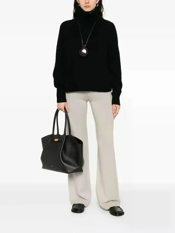 ALLUDE High-neck Sweater - Black