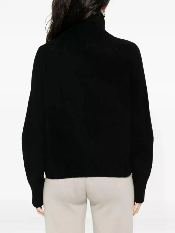 ALLUDE High-neck Sweater - Black