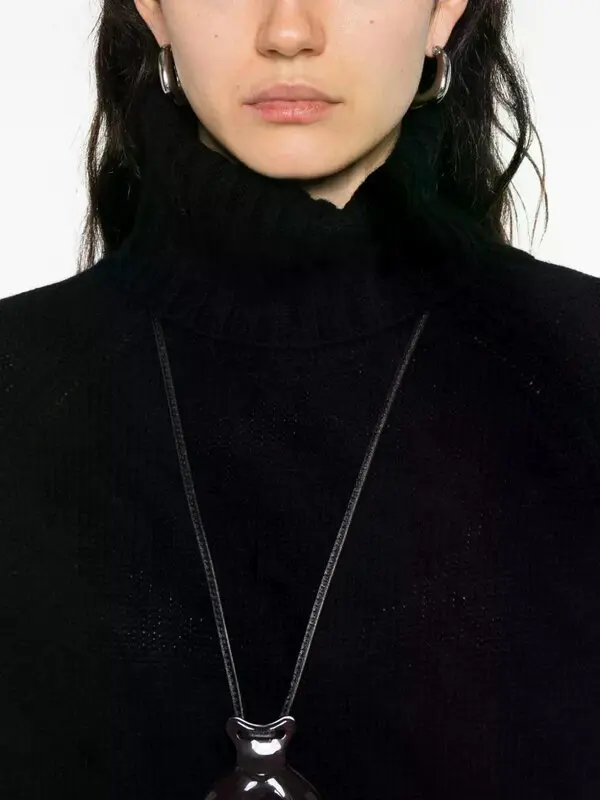 ALLUDE High-neck Sweater - Black