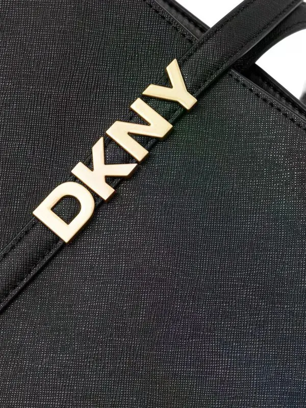 Dkny Logo-plaque Tote Bag - Black