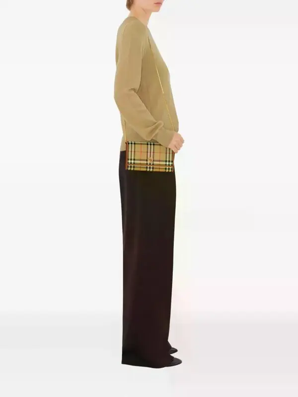 Burberry Check Chain-strap Clutch