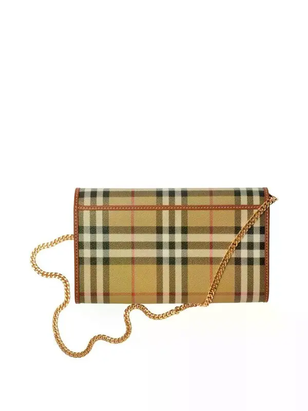 Burberry Check Chain-strap Clutch