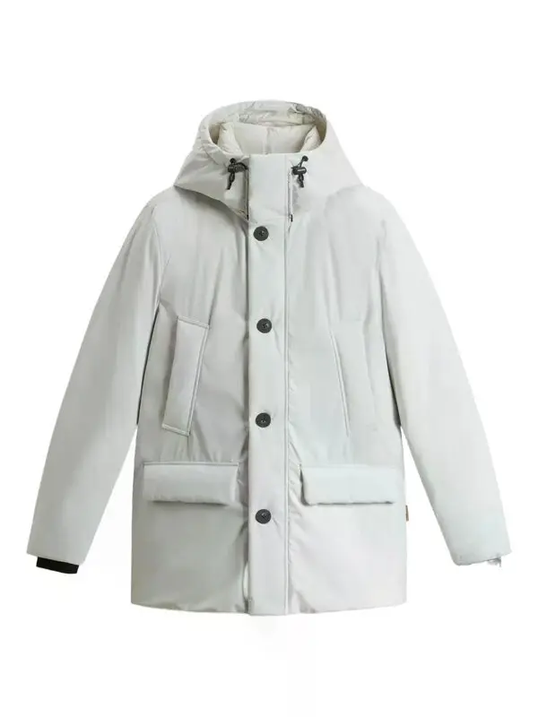 Woolrich Hooded Button-fastening Padded Jacket