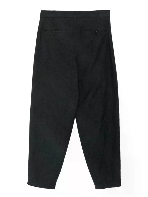 Giorgio Armani Pleated Wool Trousers - Grey