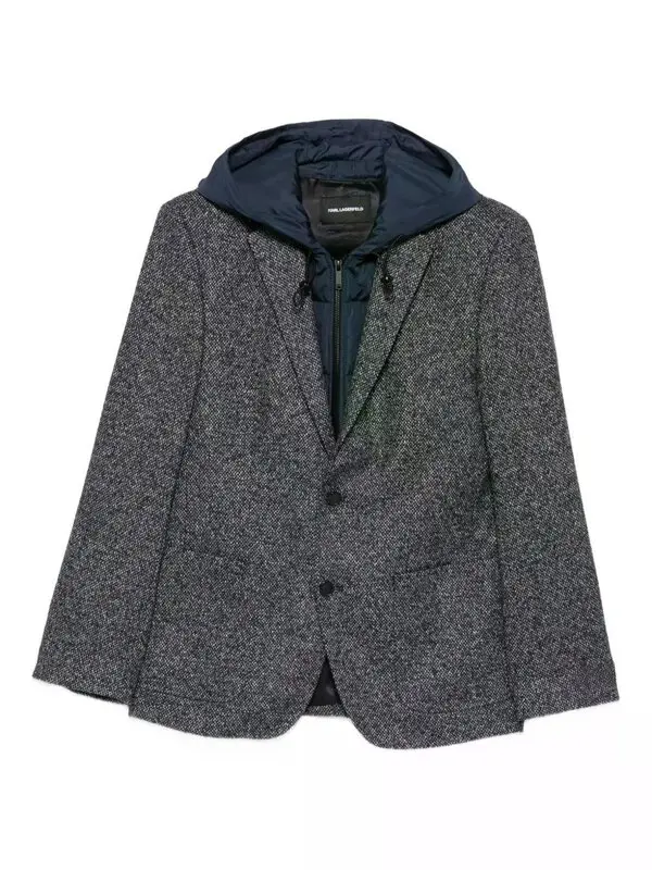 Karl Lagerfeld Hooded Blazer