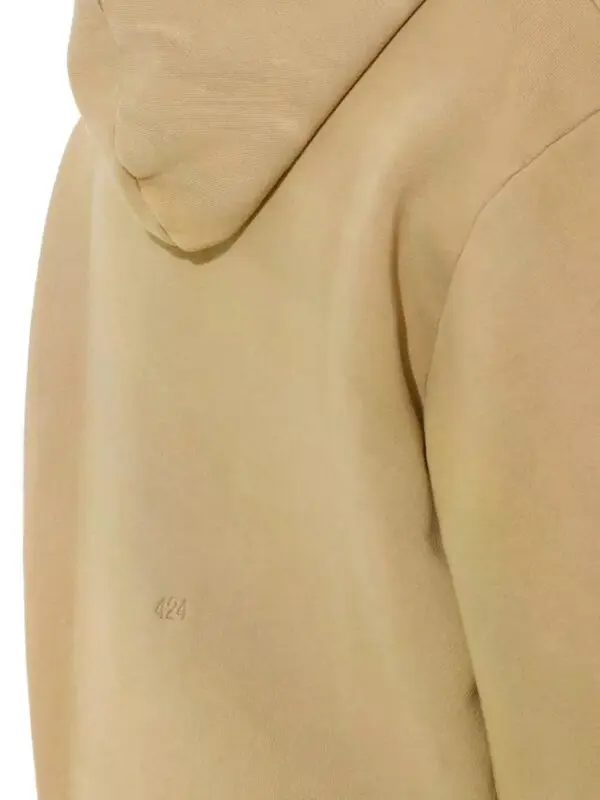 424 Long-sleeve Cotton Hoodie - Neutrals