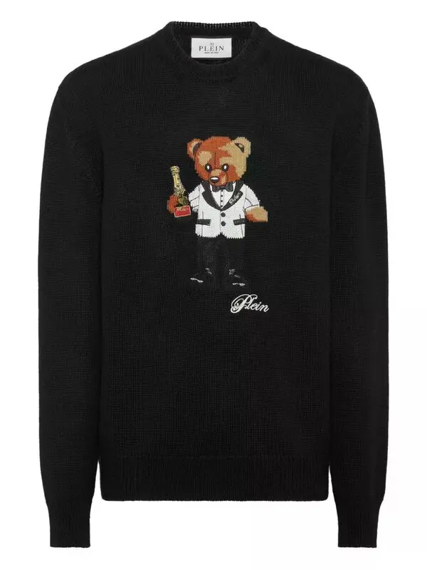 Philipp Plein Teddy-bear Embroidered Sweat