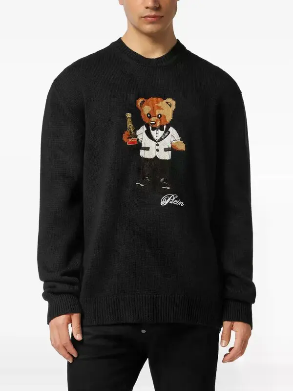 Philipp Plein Teddy-bear Embroidered Sweat