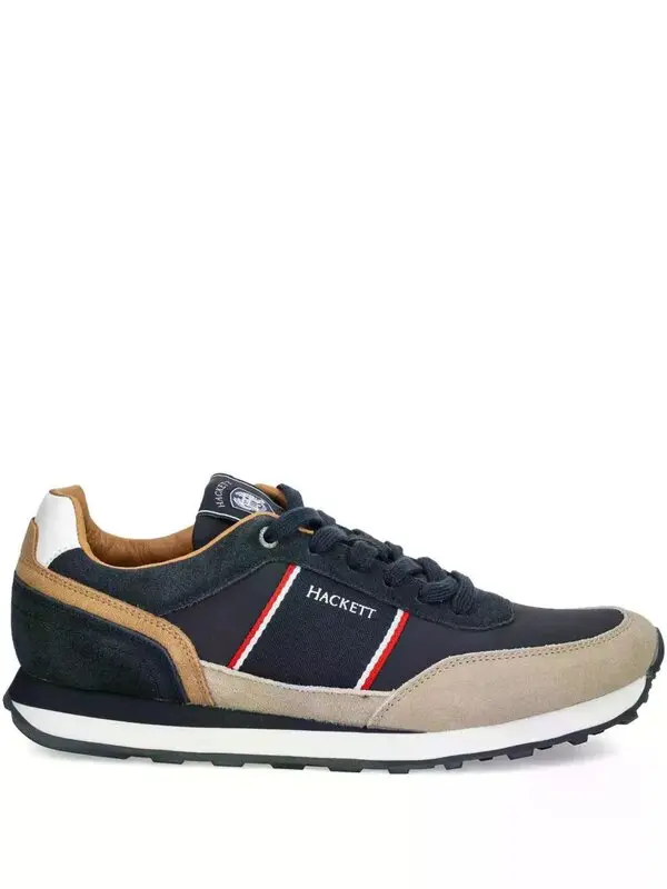 HACKETT Suede-panel Striped Sneakers