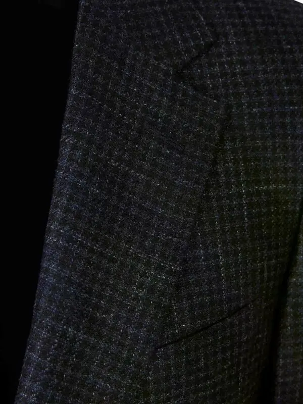 Canali Checked Single-breasted Blazer