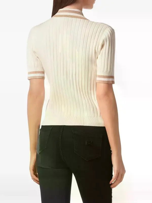 Philipp Plein Logo-embroidered Polo Top - White