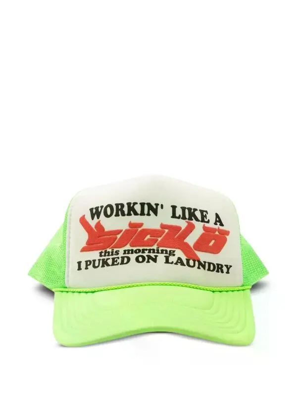SICKO Logo-print Trucker Hat - Green