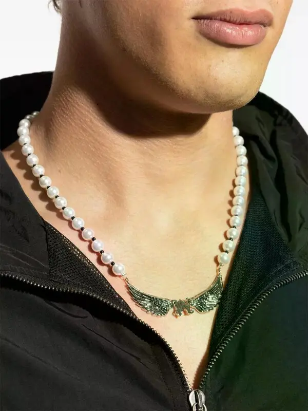 Palm Angels Wing Pendant Necklace