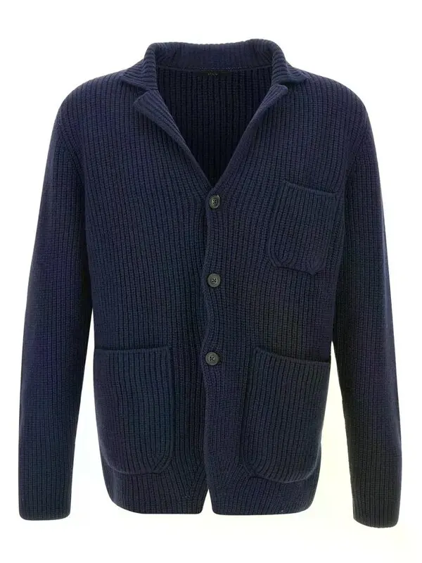 FAY Wool Cardigan - Blue