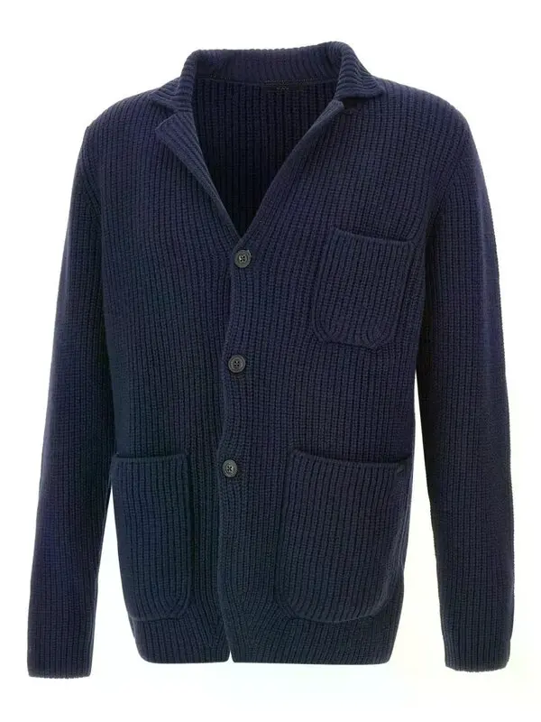 FAY Wool Cardigan - Blue