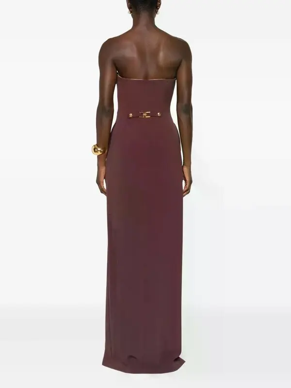 Elisabetta Franchi Button-embellished Wrap Dress