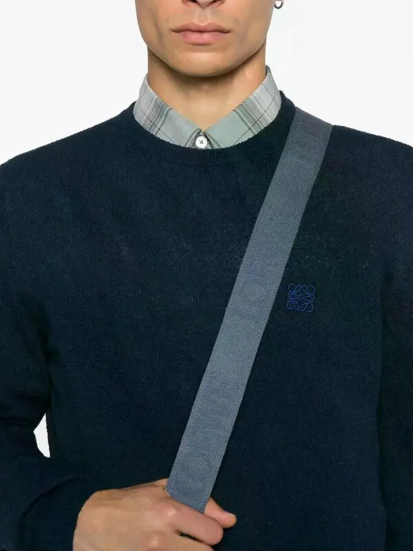 Loewe Logo-embroidered Crew-neck Sweater