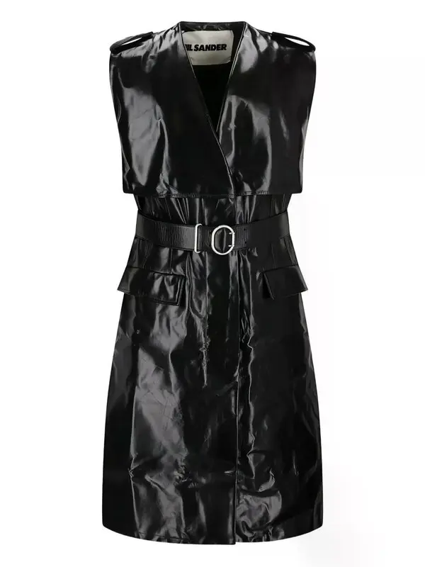 JIL SANDER Sleeveless Belted Coat