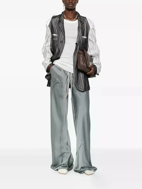 Rick Owens Drawstring Satin Trousers