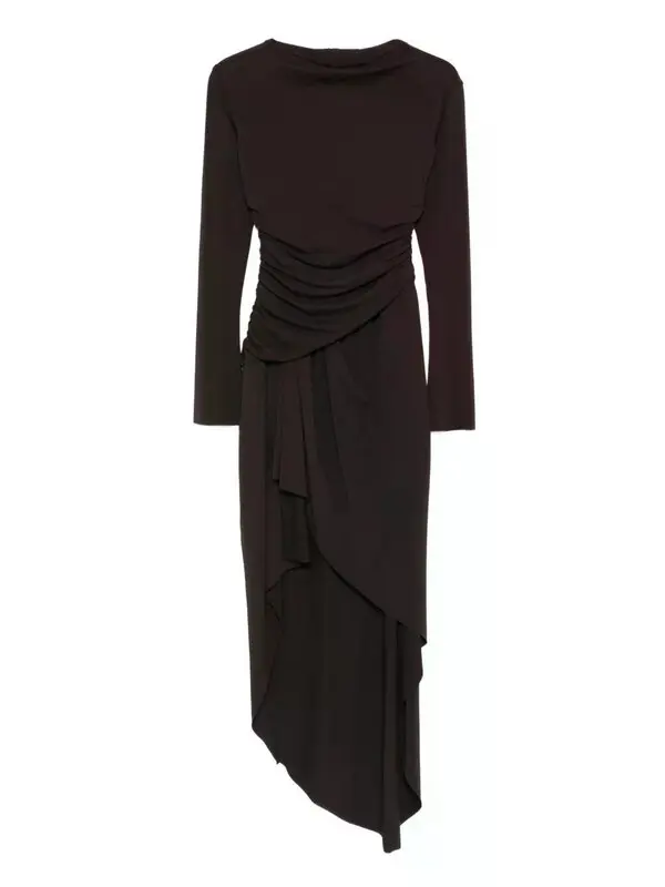 Amen Draped Asymmetric Dress