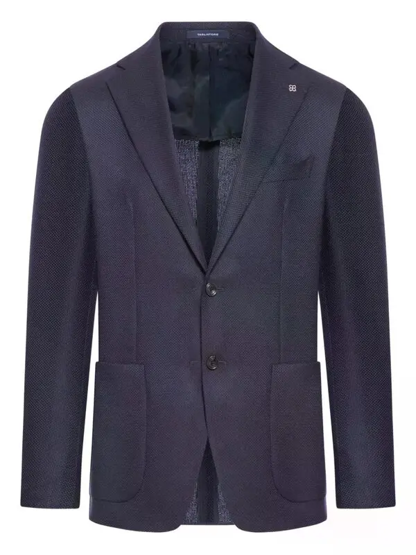 Tagliatore Pique-texture Single-breasted Blazer