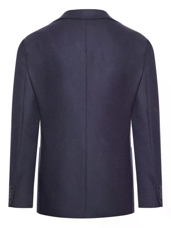 Tagliatore Pique-texture Single-breasted Blazer