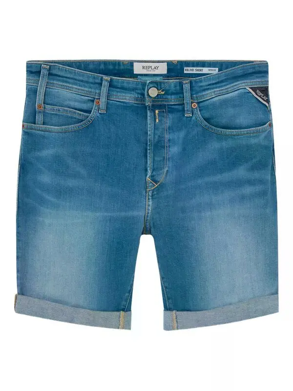 REPLAY Cuffed Denim Shorts