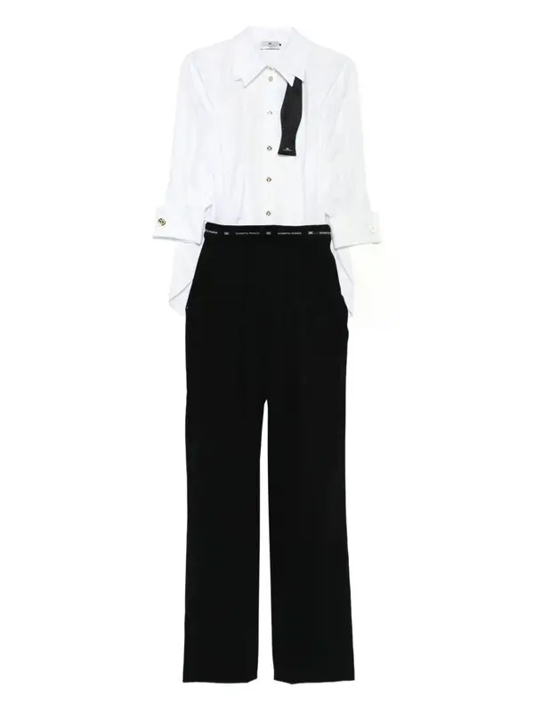 Elisabetta Franchi Bow-detail Jumpsuit - White