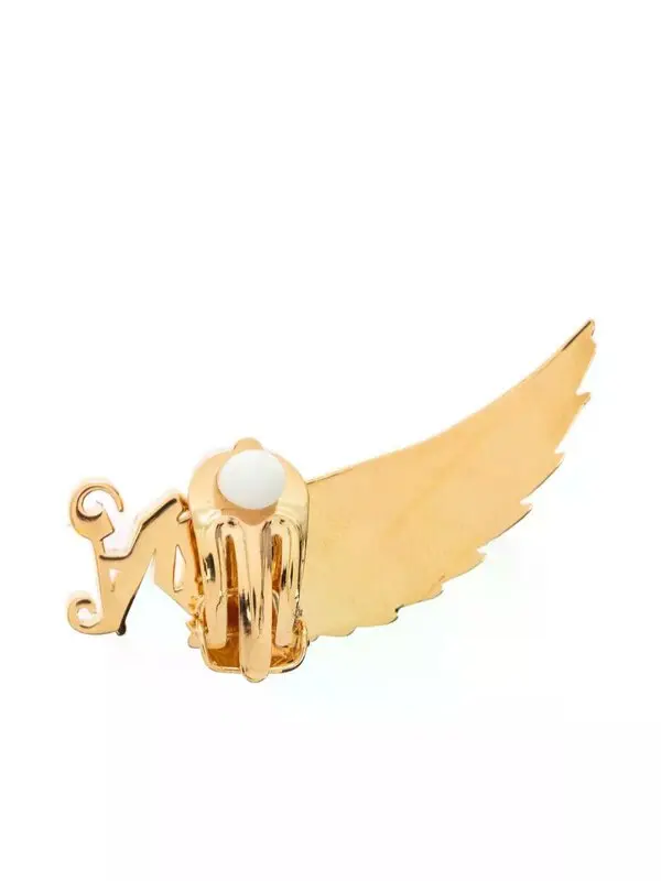 Palm Angels Wing-shaped Clip-on Earring