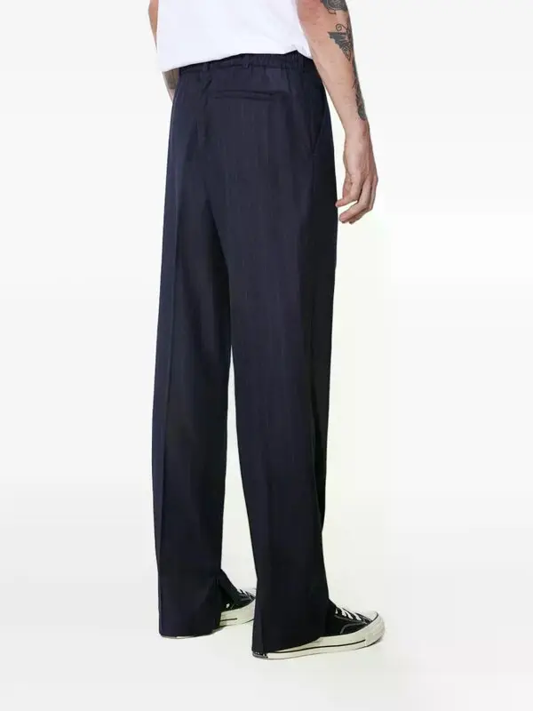 424 Pinstripe Pleated-front Trousers