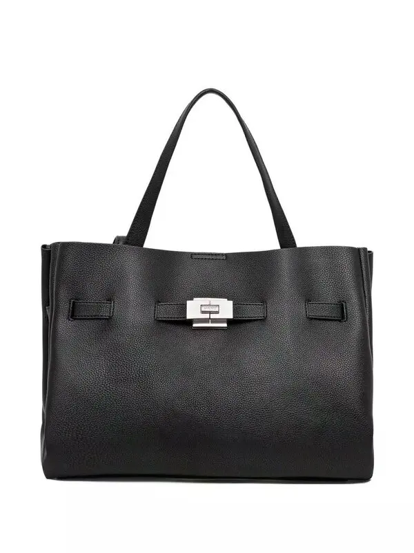 Dkny Clasp-fastening Tote Bag - Black