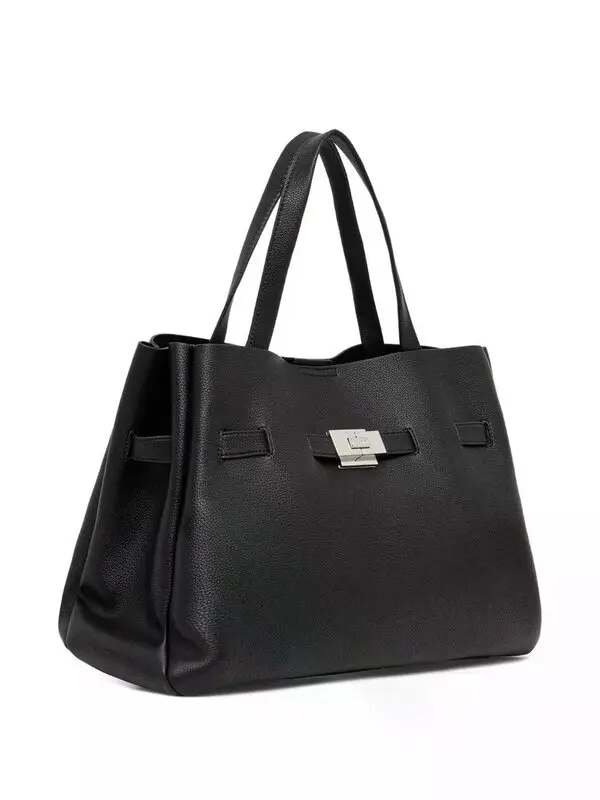 Dkny Clasp-fastening Tote Bag - Black