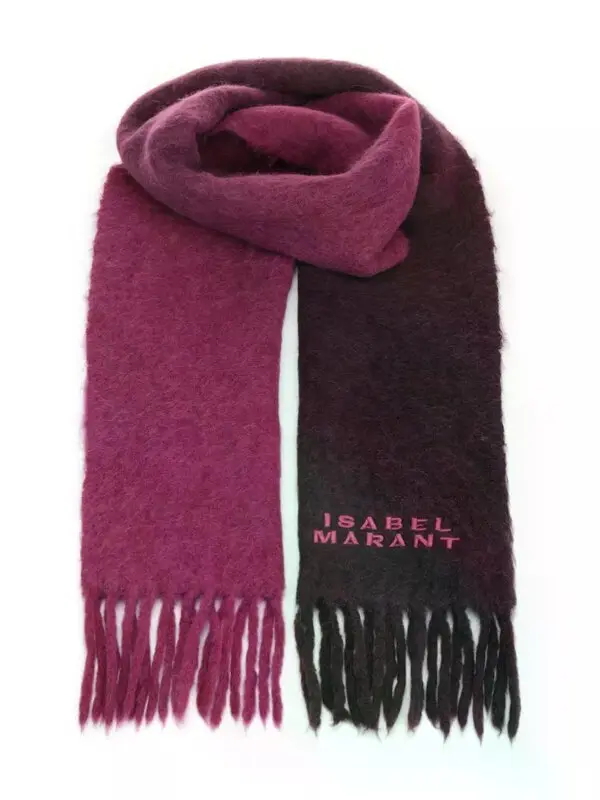 Isabel Marant Firna Fringed Scarf - Pink