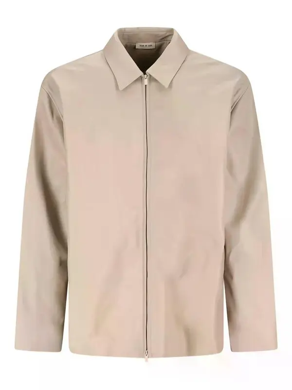 Fear Of God Leather Zip-front Jacket