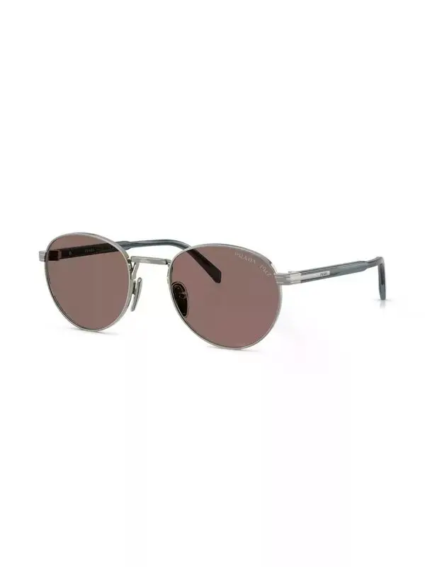Prada Piombo Round Frame Sunglasses