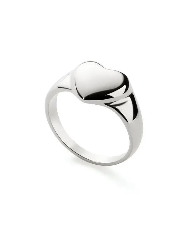 ANA LUISA Isla Heart Ring - Silver