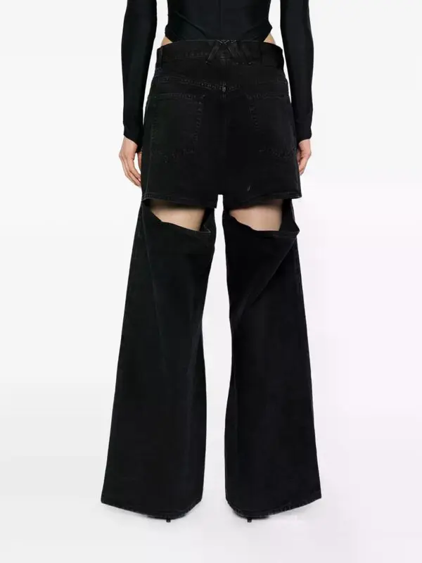 Attico Cut-out Jeans - Black