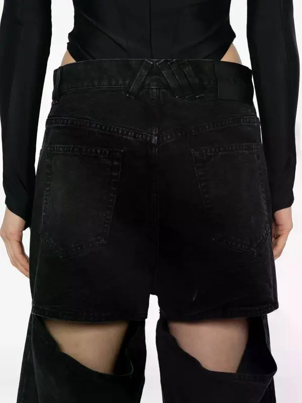 Attico Cut-out Jeans - Black