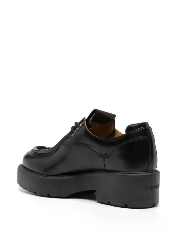 Miu Miu Chunky-sole Lace-up Shoes - Black
