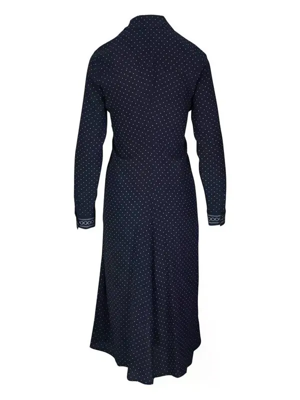 Veronica Beard Lex Polka-dot Midi Shirt Dress