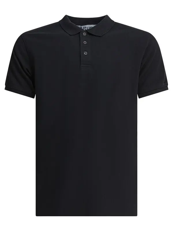 ALTUM Short Slevees Polo In Cotton - Black